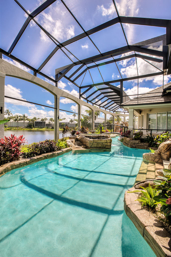 Sophisticated Pool Cage Renovation | Harwick Homes