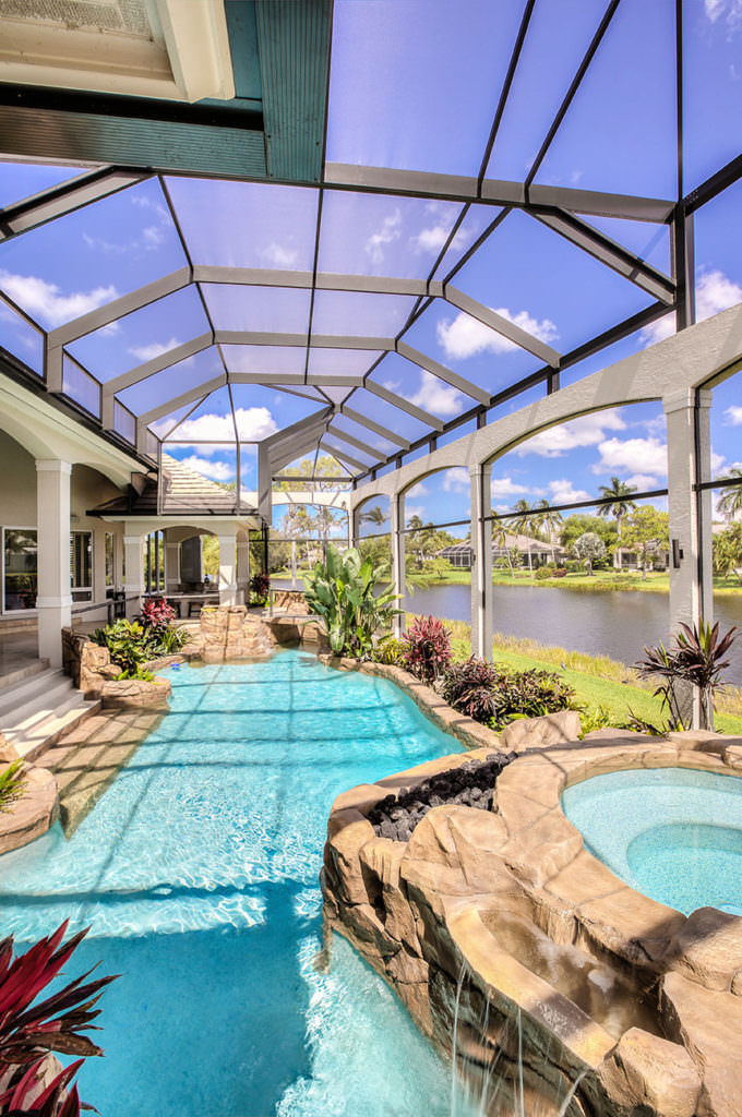 Sophisticated Pool Cage Renovation | Harwick Homes